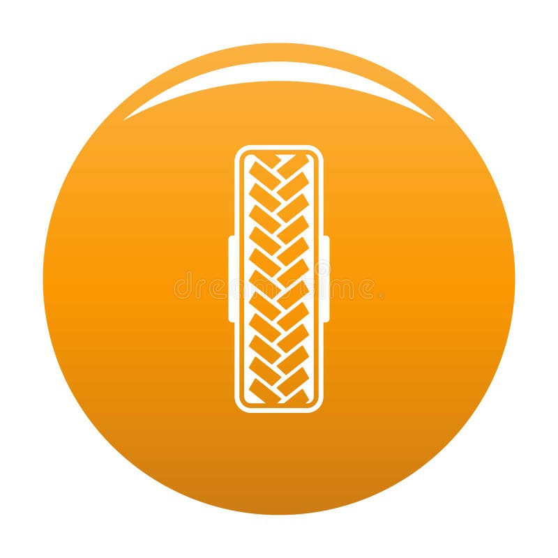 Tread Pattern Icon Vector Orange Stock Vector - Illustration of speed ...