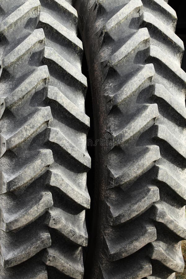 The Tread Pattern on Tractor Tires. Stock Photo - Image of farm, amount ...