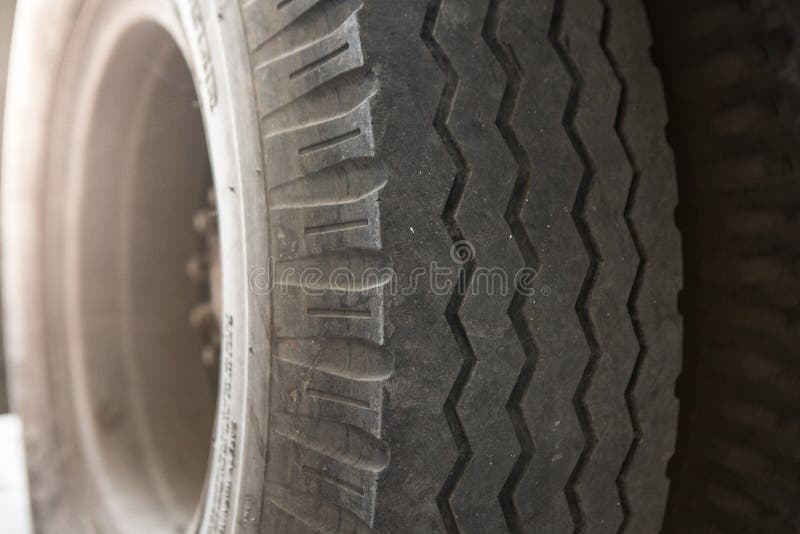 Tread Pattern on the Wheel Texture Background Stock Photo - Image of ...
