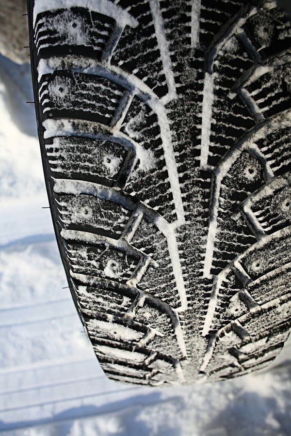 Tread wheels stock photo. Image of snow, steel, macro - 56949434