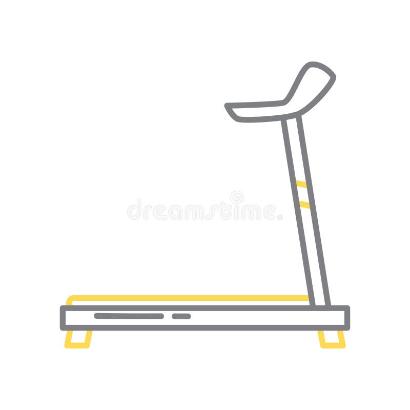Treadmill for Cardio Workout. Vector Stock Illustration - Illustration ...