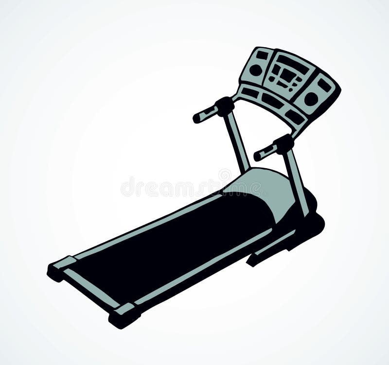 Treadmill Desenho do vetor ilustração do vetor. Ilustração de lifestyle ...