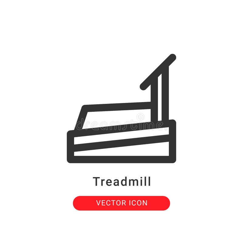 Treadmill Logo Icon Design stock vector. Illustration of sport - 128546904