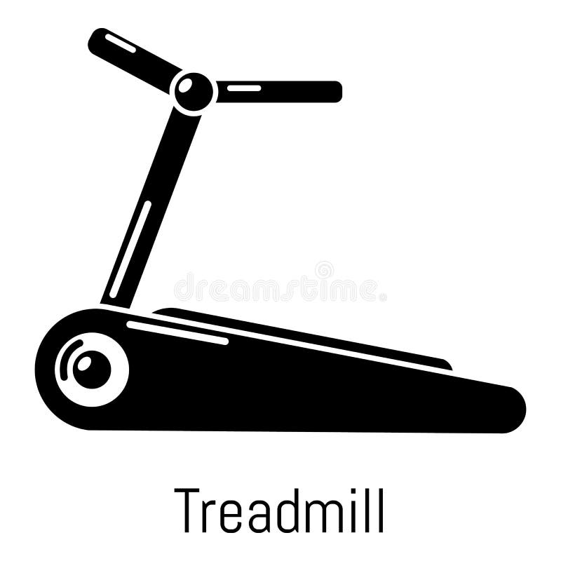 Treadmill Icon, Simple Black Style Stock Vector - Illustration of ...