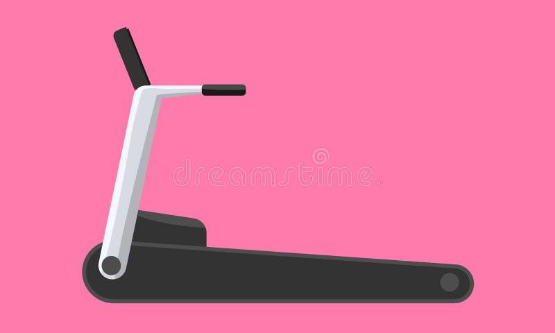 Treadmill Machine Icon Flat and Solid Color Design. Vector Illustration ...