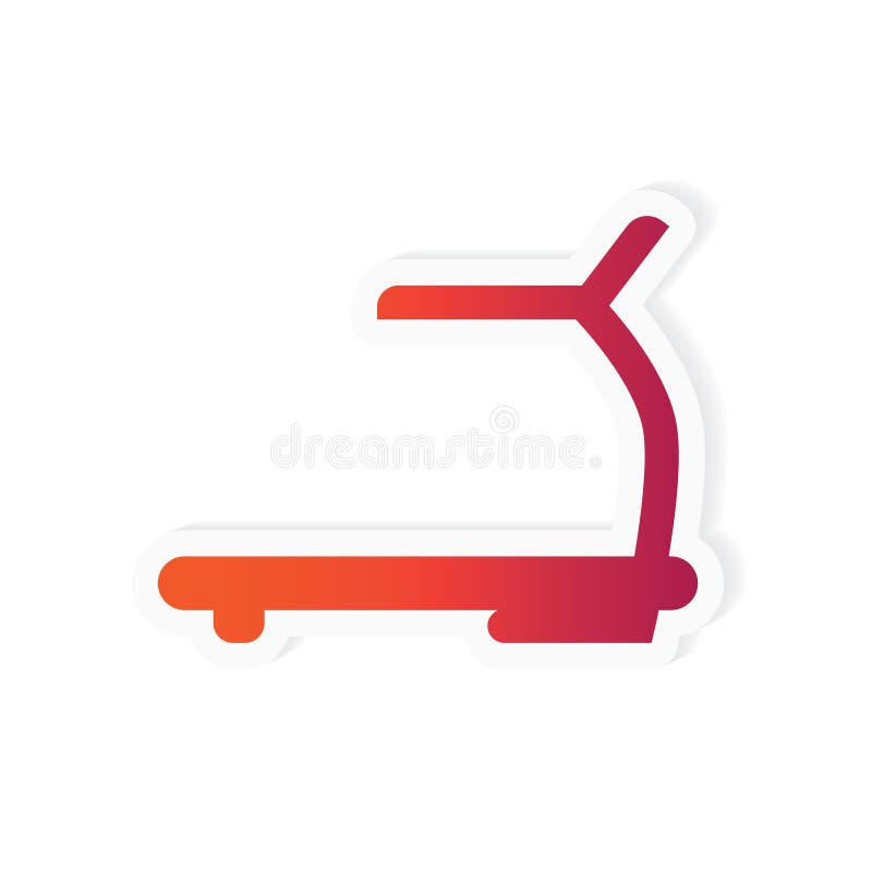 Treadmill machine icon stock vector. Illustration of runner - 148246102