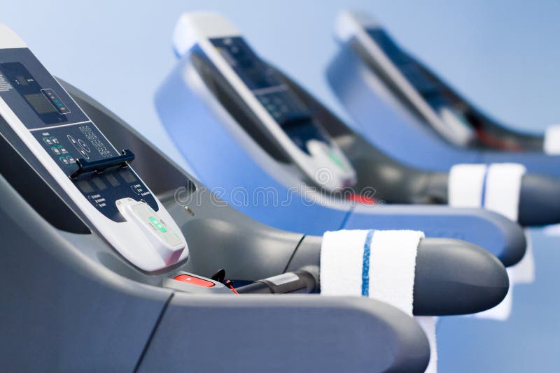 Treadmill machine stock photo. Image of indoors, sport - 289726502