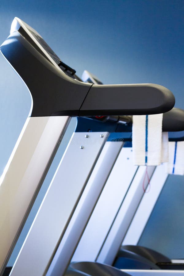 Treadmill machine stock image. Image of exercise, towel - 289819865