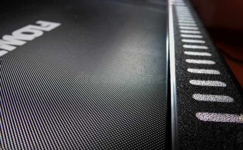 Treadmill Rubber Carpet Closeup Stock Image - Image of edge, rubber ...