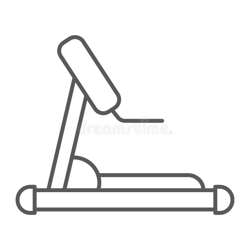 Treadmill Glyph Icon, Fitness and Exercise, Runner Sign, Vector ...