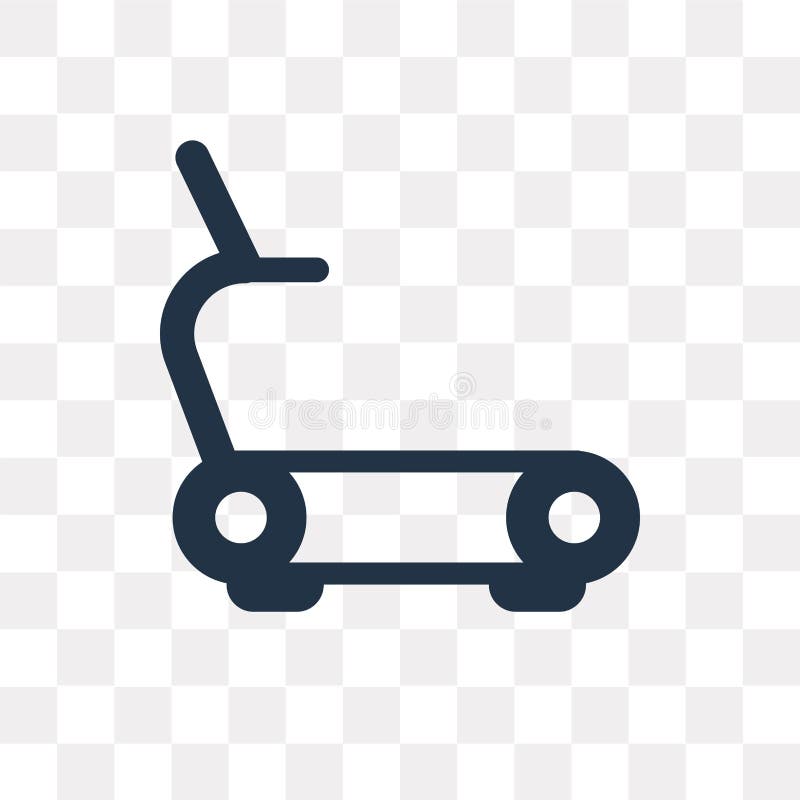 Running Treadmill Vector Icon Isolated on Transparent Background Stock ...