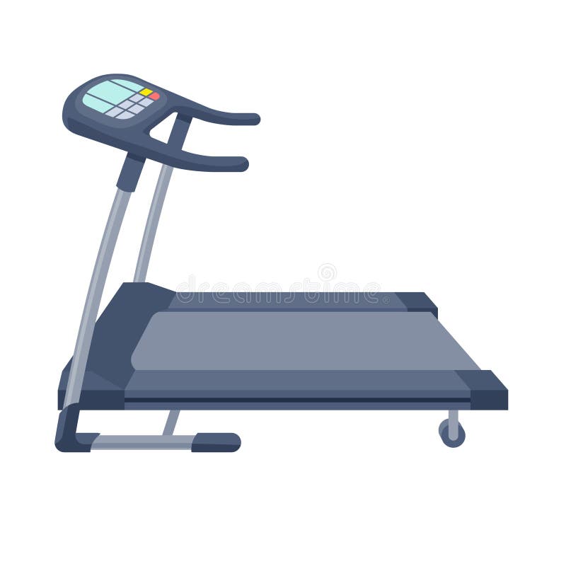 Treadmill stock vector. Illustration of strength, simple - 217109120