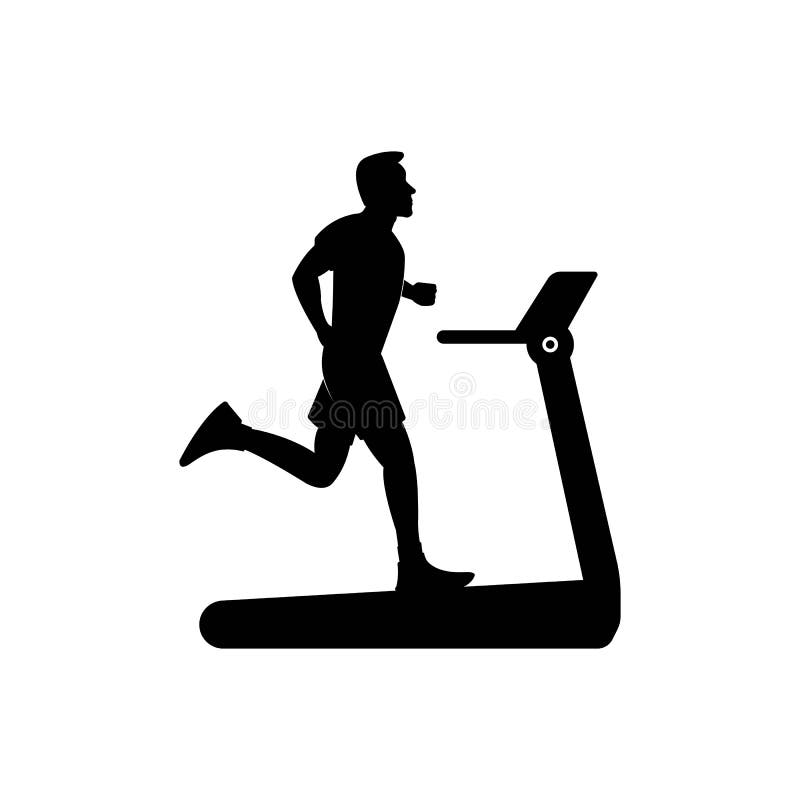 Treadmill workout icon stock vector. Illustration of marathon - 257404897