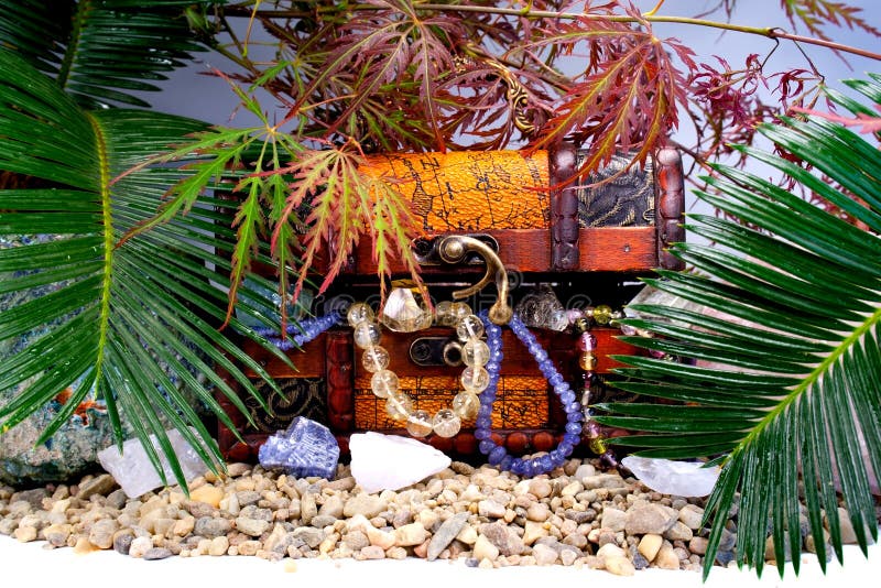 Treasure stock photo. Image of gold, palm, wealth, stones - 15382112