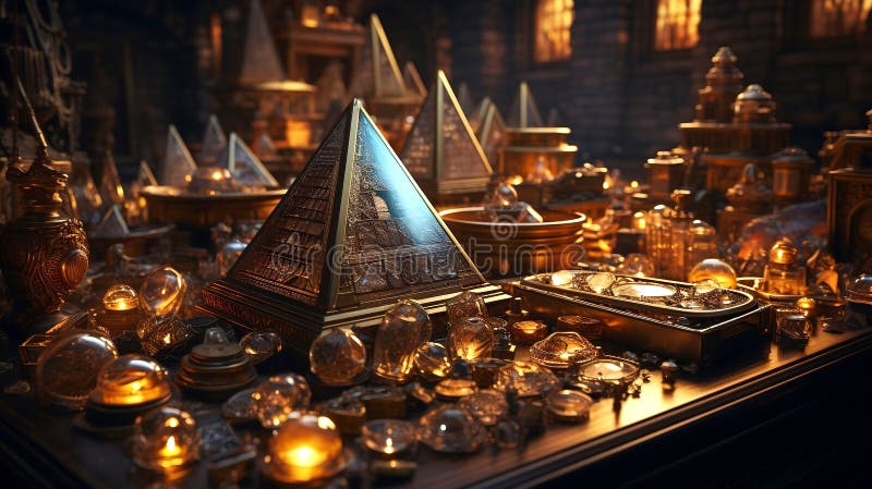 Treasure of Ancient Egypt. Set of Sacred Symbols and Ornaments of ...