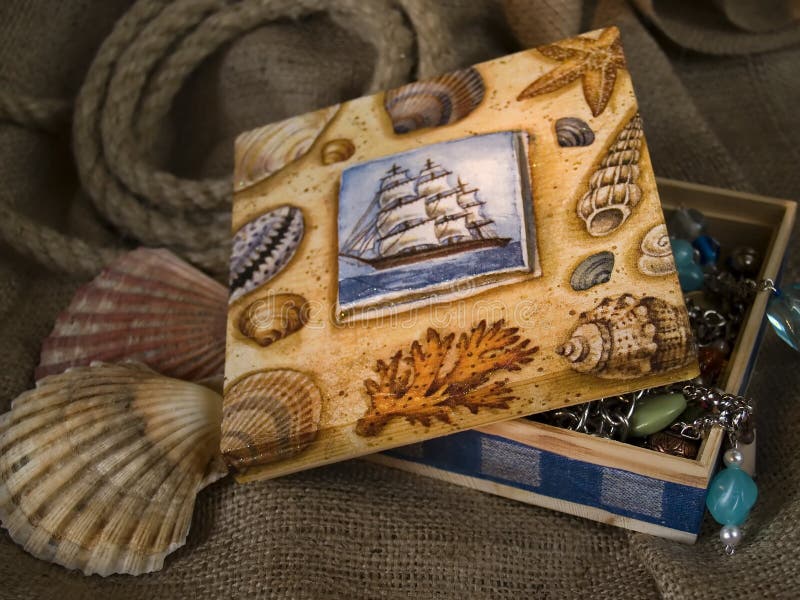 Treasure box 2 stock photo. Image of nacklace, species - 949366
