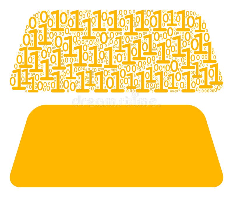 Treasure Brick Mosaic of Binary Digits Stock Vector - Illustration of ...