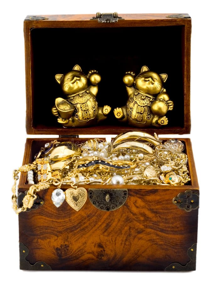 Treasure chest stock image. Image of fashioned, knick - 2047557