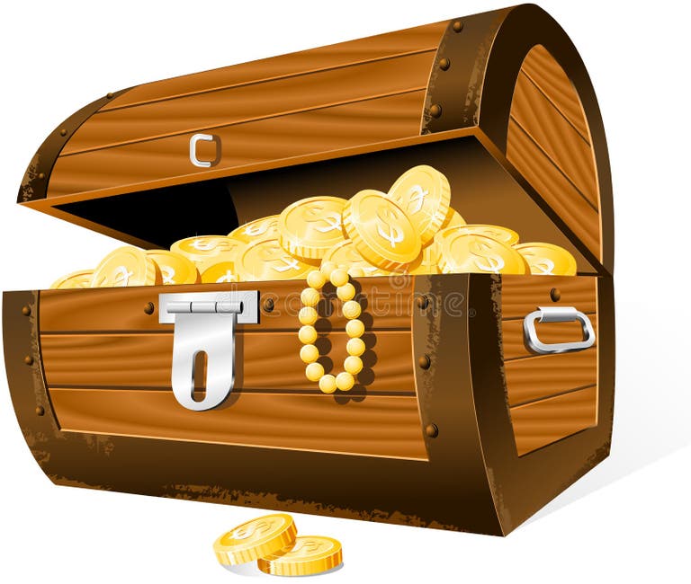 Treasure Chest stock vector. Illustration of trunk, rusty - 14742194