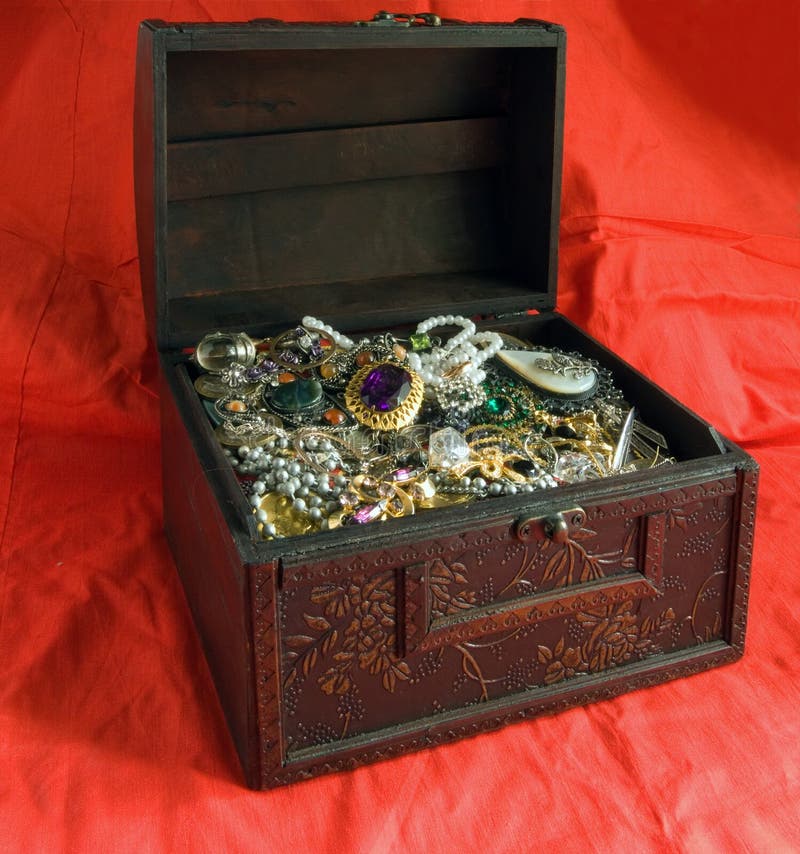 Treasure chest stock image. Image of pirate, jewellery - 18307099