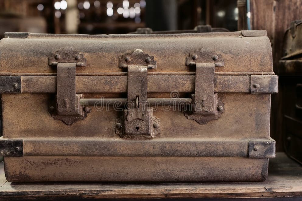 Treasure chest stock photo. Image of aged, iron, rusty - 83354350