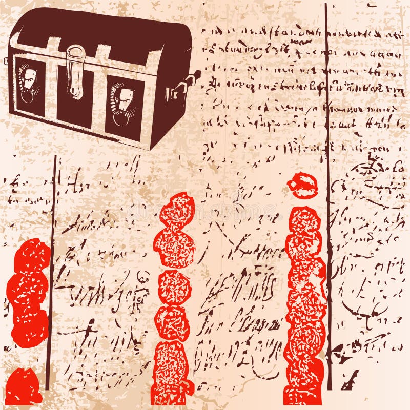 Vintage Text Collage Victorian Background Paper Stock Illustration ...