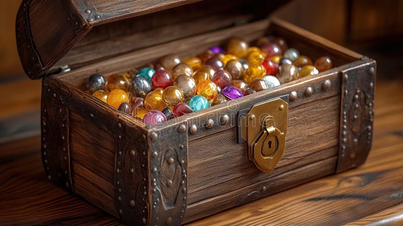 Treasure Chest with Treasure Stock Photo - Image of ancient, luck ...