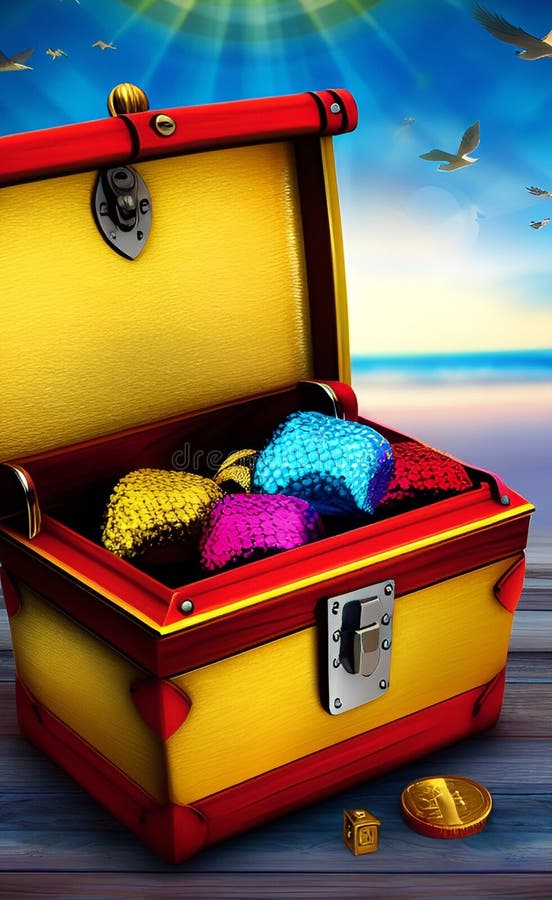 Treasure Chest Illustration Artificial Intelligence Artwork Generated ...