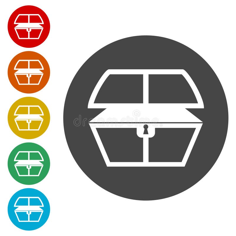 Treasure Chest Open Vector Icon Stock Vector - Illustration of fortune ...