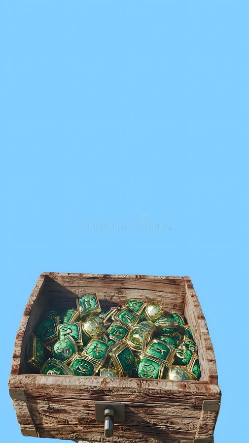 Treasure Chest Overflowing with Golden Coins Stock Illustration ...