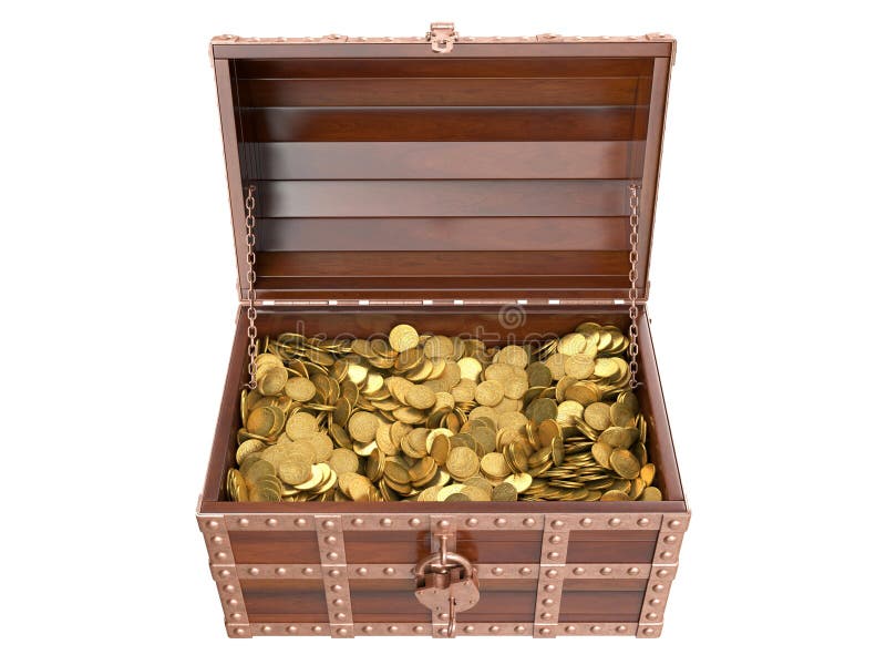Treasure chest stock image. Image of padlock, pirate - 56501705