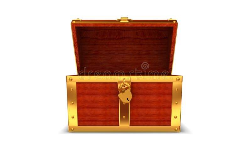 Wooden Treasure Chest Filled with Gold Coins in a Hidden Cave Stock ...