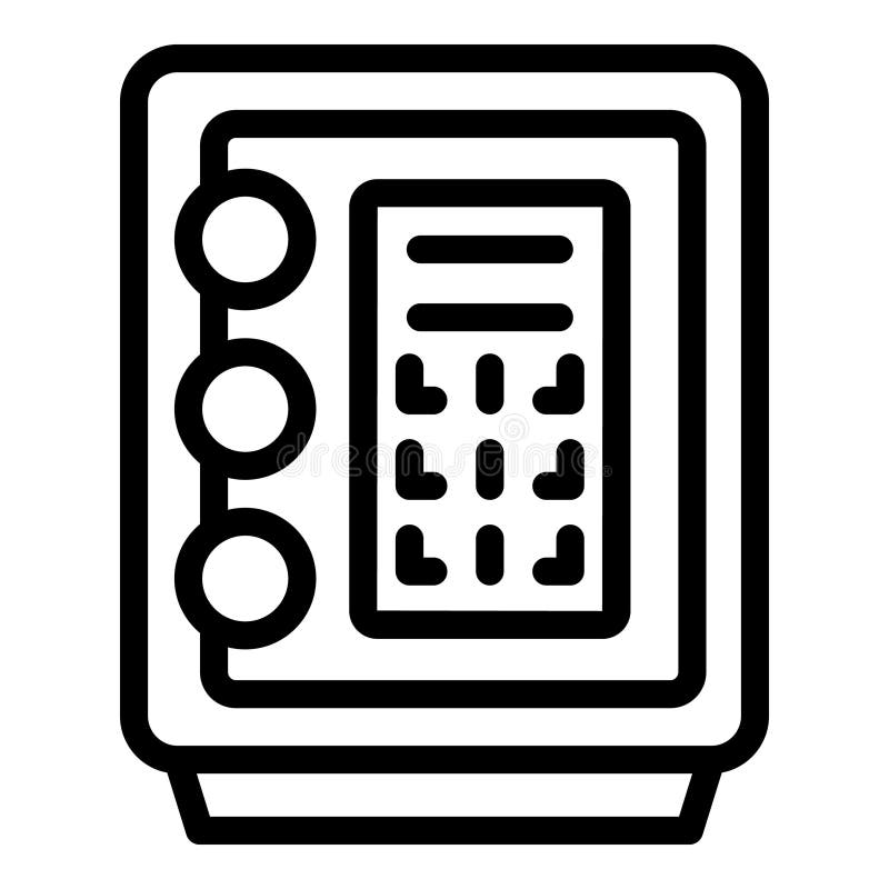 Treasure Finance Code Icon Outline Vector. Investment Rich Stock Vector ...