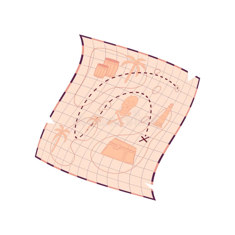 Treasure Hunt Map Clipart Stock Illustrations – 124 Treasure Hunt Map ...