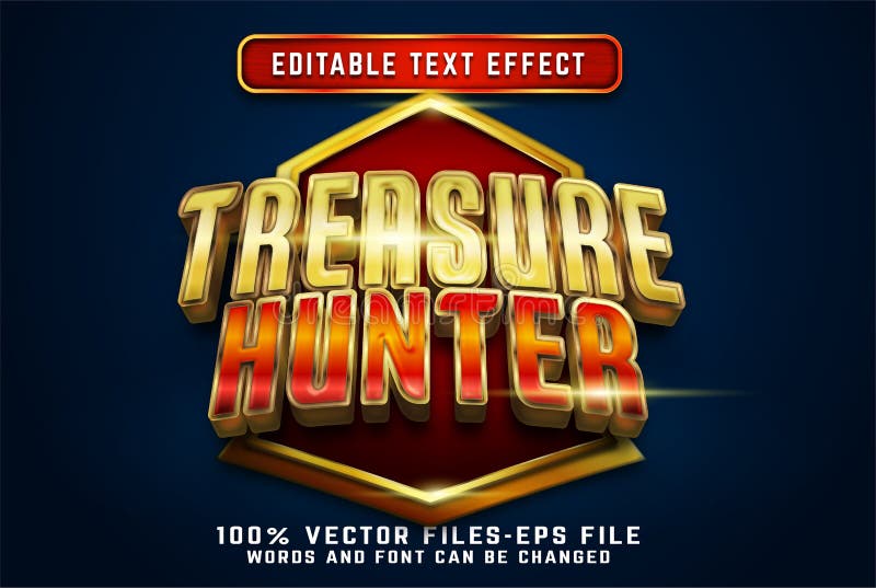 Treasure Hunter 3d Text Effect Premium Vectors Stock Vector ...