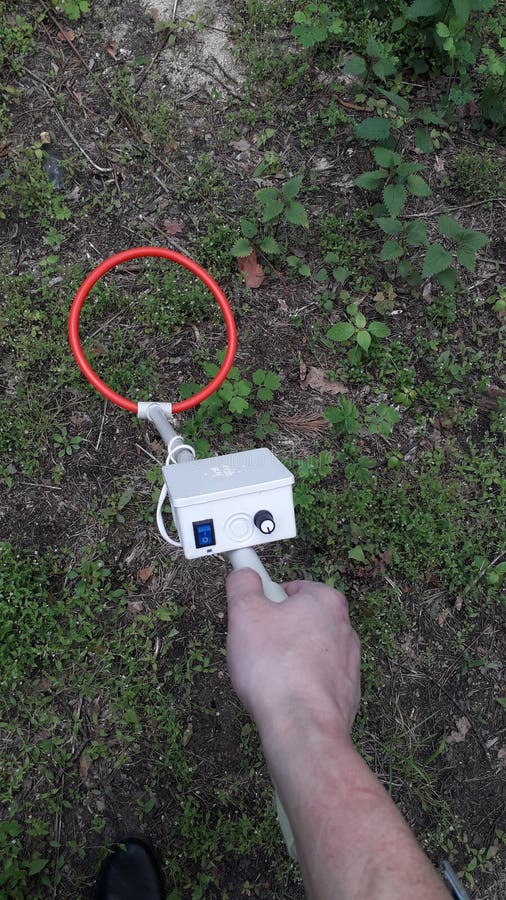 Treasure Hunting Antiques with a Metal Detector Stock Photo - Image of ...