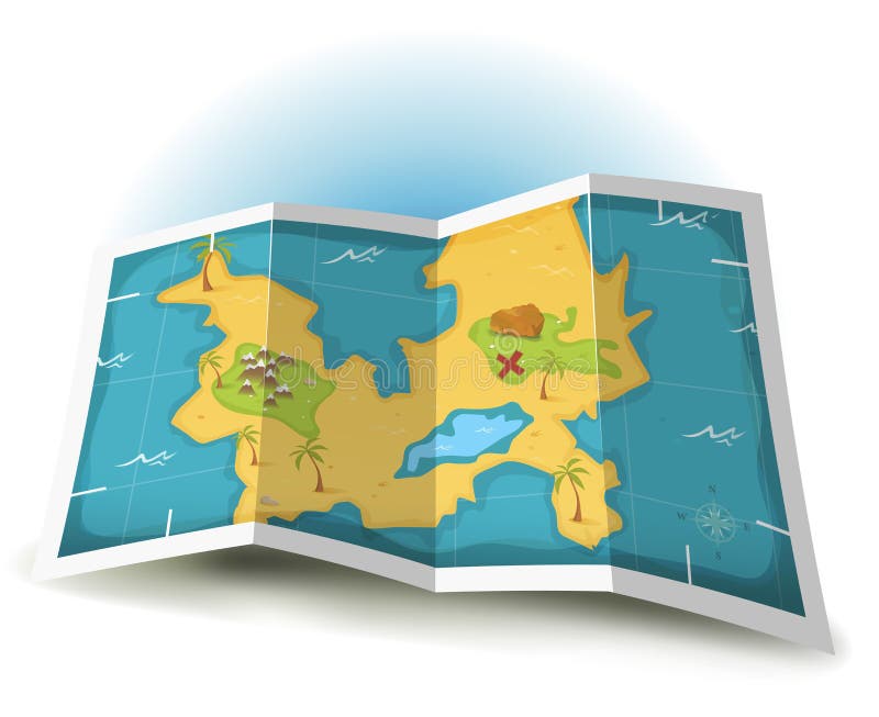 Cartoon Treasure Map Stock Illustrations – 5,046 Cartoon Treasure Map ...