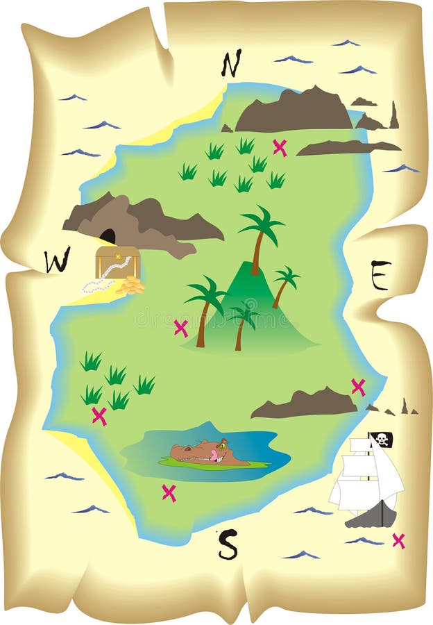 Treasure map stock vector. Illustration of clues, find - 2377362 Treasure map stock vector. Illustration of clues, find - 2377362
