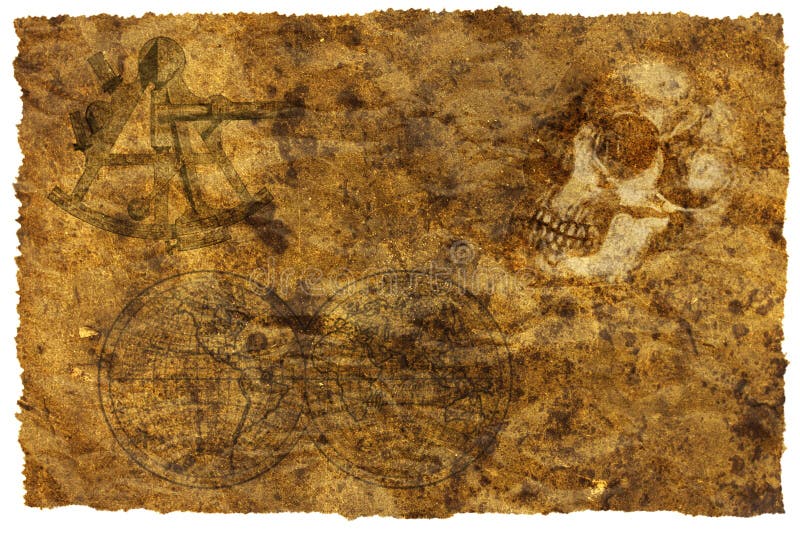 Treasure map stock image. Image of paper, pirates, dead - 27645107