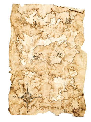 Treasure Map stock photo. Image of crossbones, manuscript - 28062102