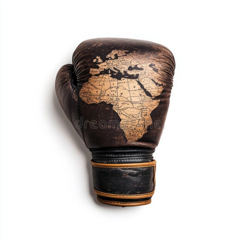 Treasure Map on Boxing Glove Stock Illustration - Illustration of ...