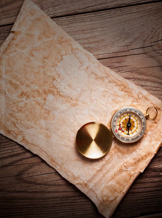 Treasure map with compass stock image. Image of hunt - 36377773