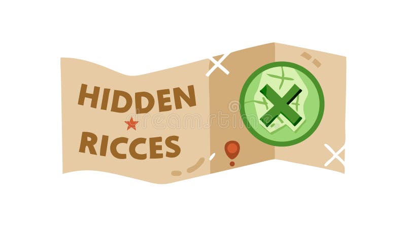Treasure Map, Hidden Riches Adventure X, Vector Design Generative AI ...