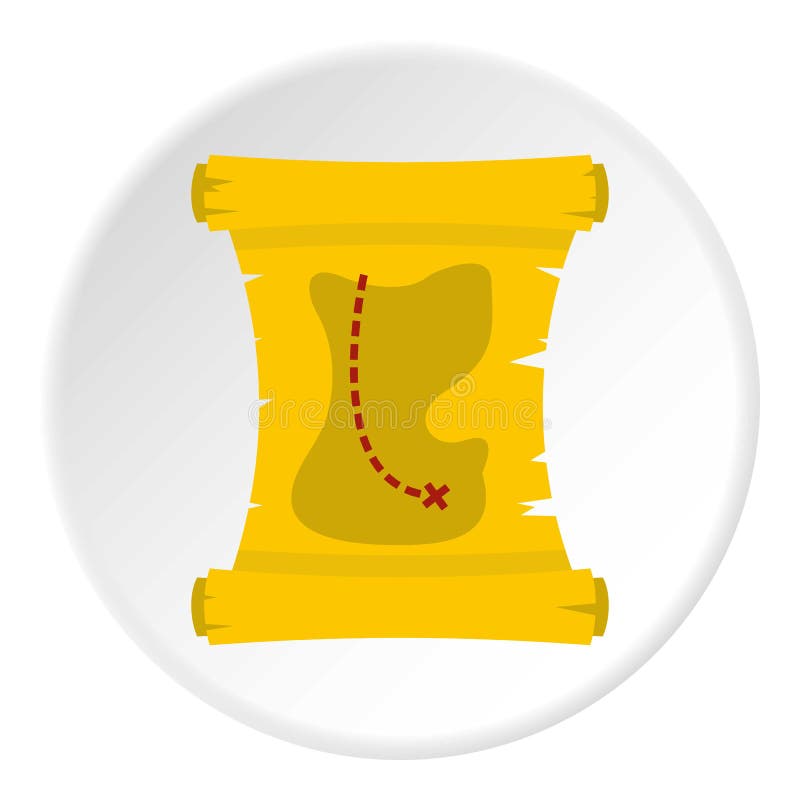 Treasure Map Icon Digital Green Stock Vector - Illustration of sign ...