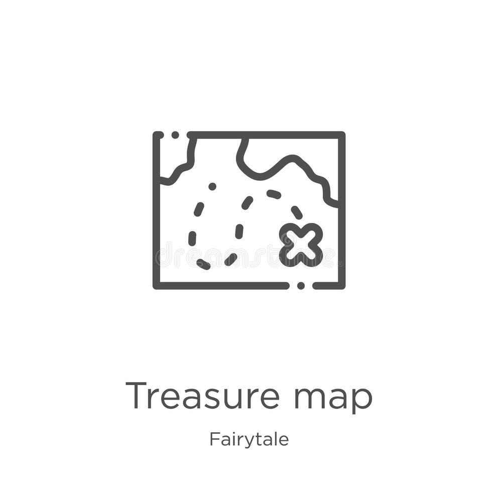 Vector Line Treasure Map Stock Illustrations – 4,086 Vector Line ...