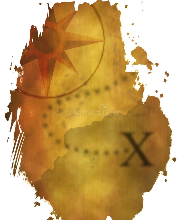 Treasure map stock illustration. Illustration of island - 35288565