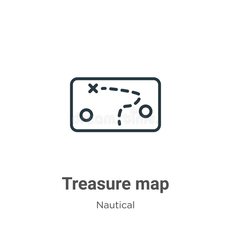Treasure Map Outline Stock Illustrations – 3,666 Treasure Map Outline ...