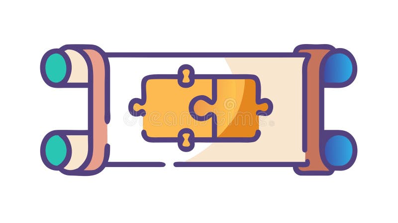 Treasure Map with Puzzle Piece, Symbolizing Discovery and Hidden ...