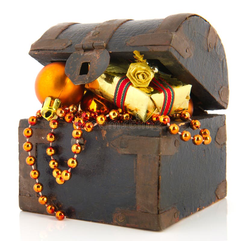 Treasury box for Christmas stock image. Image of lucury - 22305723