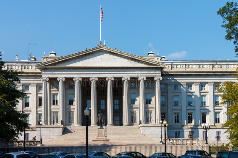 Treasury Building Washington DC, USA Editorial Photography - Image of ...